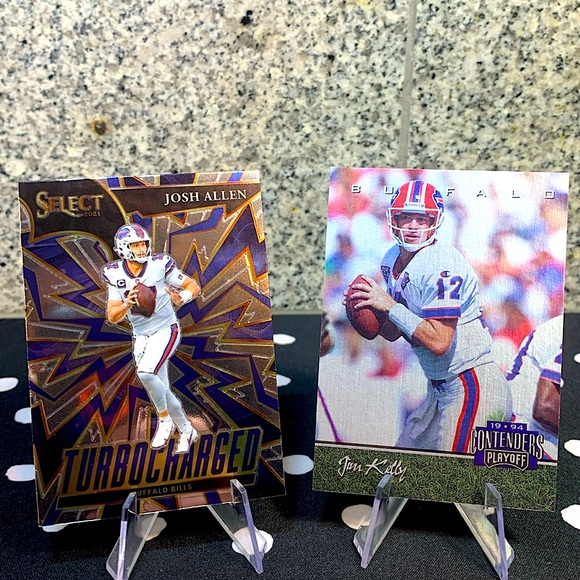 Other | Josh Allen Jim Kelly Buffalo Bills Hof Qb Perfect Cards | Poshmark
